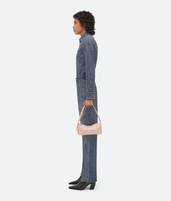 Bottega Veneta Small Brick Cassette Shoulder Bag - Lotus Pink