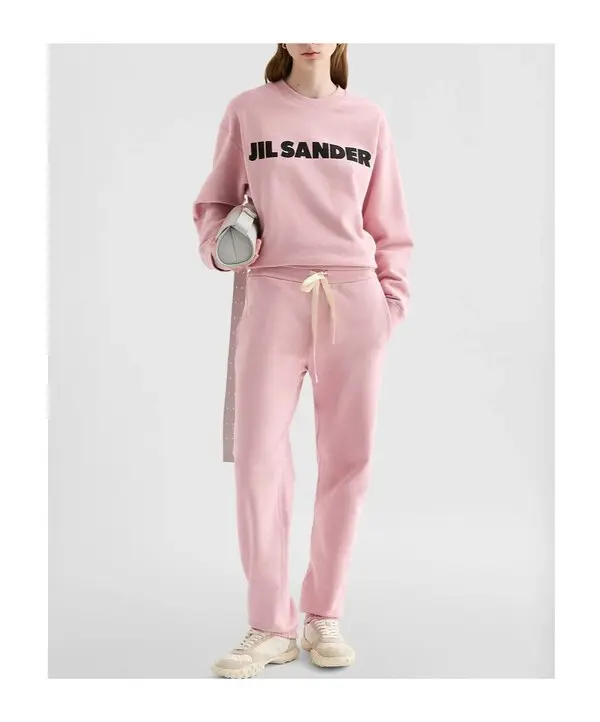 JIL SANDER Crewneck Sweatshirt With Logo Print