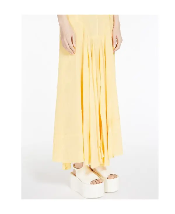 Sportmax V-neck Gathered Maxi Dress