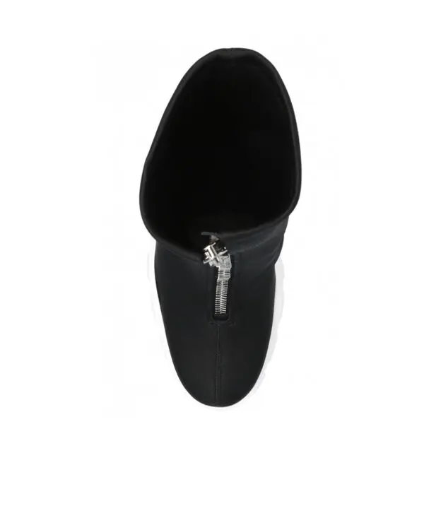 Alexander McQueen Slim Tread Zipped Boots - Black