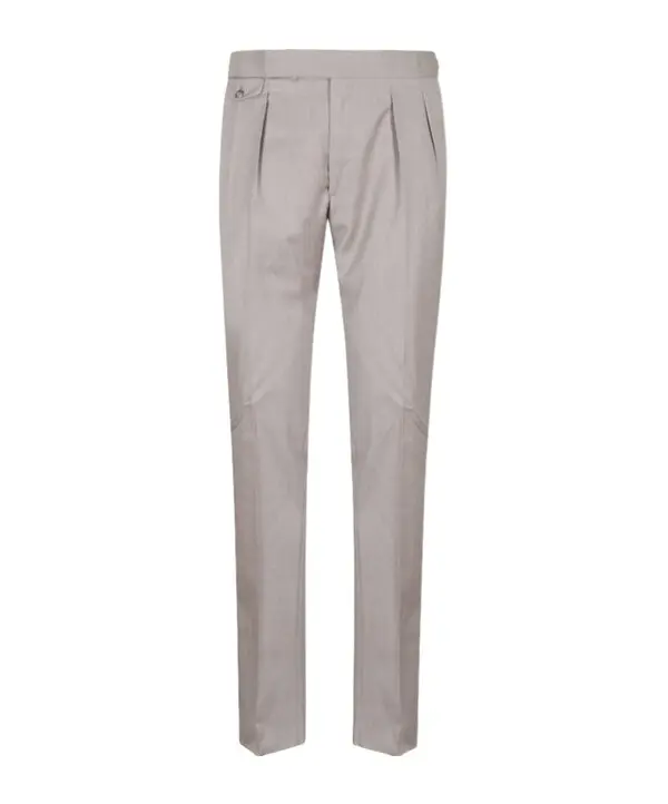 Tagliatore Pleated Track Pants - Gray