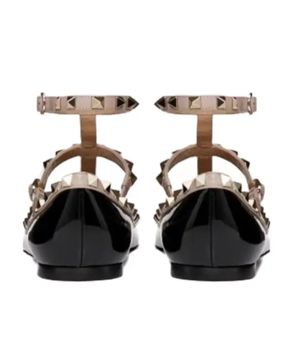 Valentino Garavani Rockstud Ballerinas With Ankle Strap