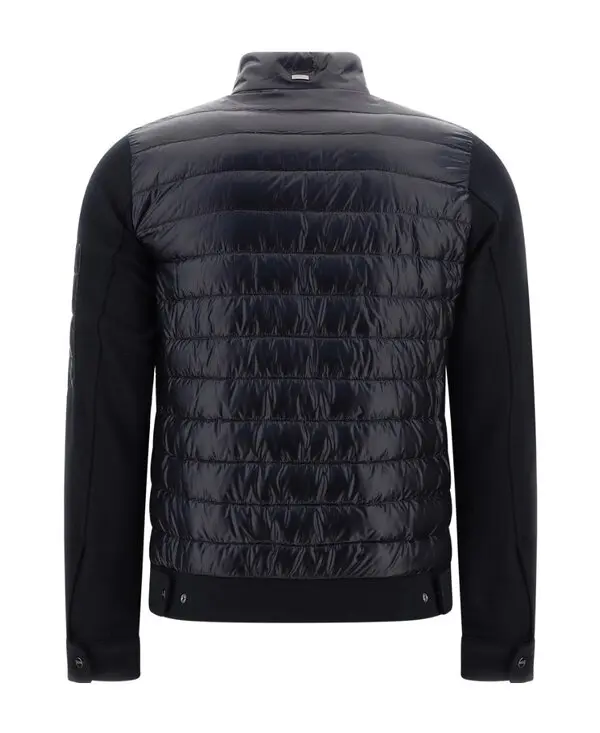 Herno Zip-up Padded Down Jacket With High Collar - Black