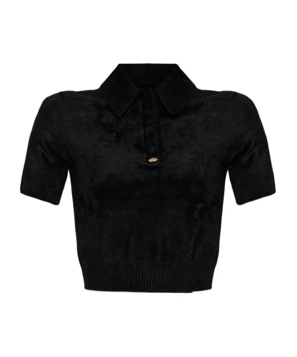 Amiri Short-sleeved Polo Shirt - Black