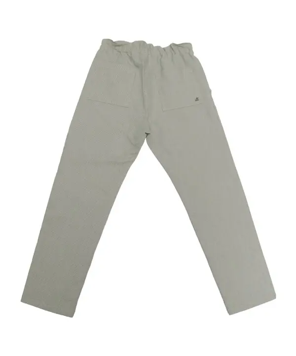 Bonpoint Elasticated Waist Pinstripe Trousers - Gray