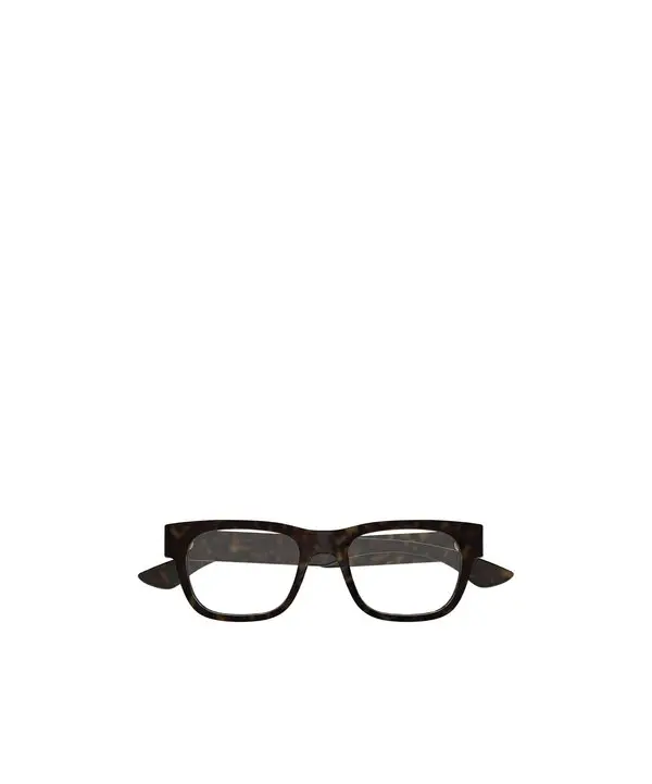 Alexander McQueen Square Frame Glasses - Black