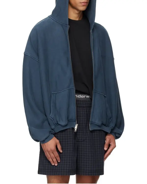 Alexander Wang Logo-printed Zipped Hoodie
