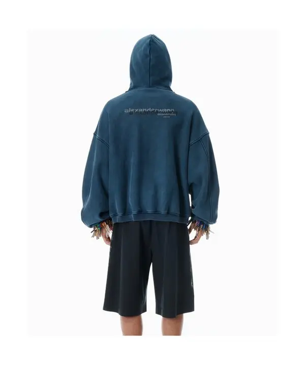 Alexander Wang Logo-printed Zipped Hoodie
