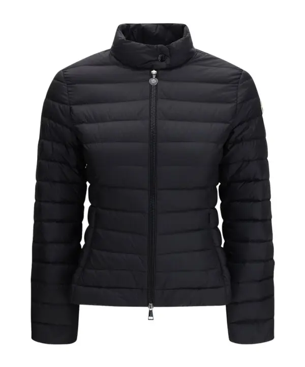 Moncler Quilted Zip-up Jacket - Black