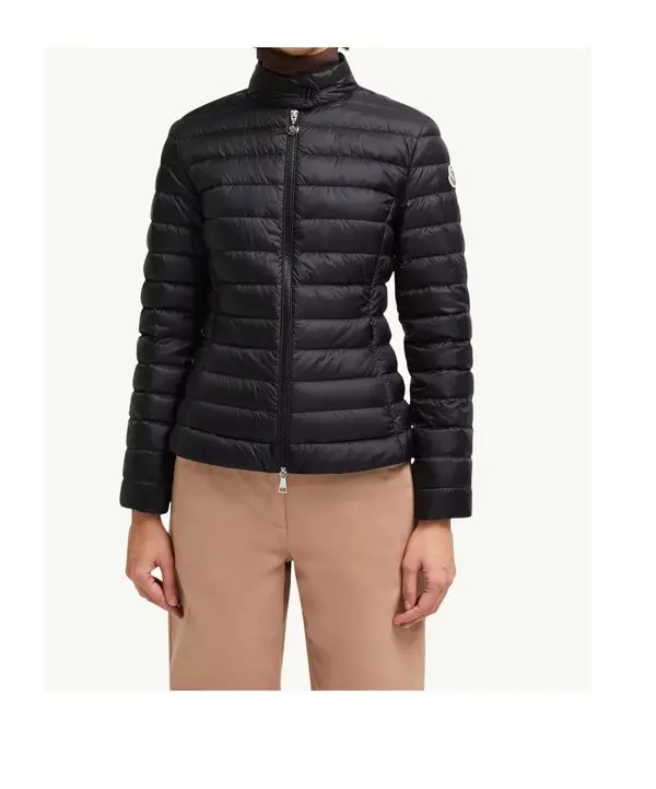 Moncler Quilted Zip-up Jacket - Black