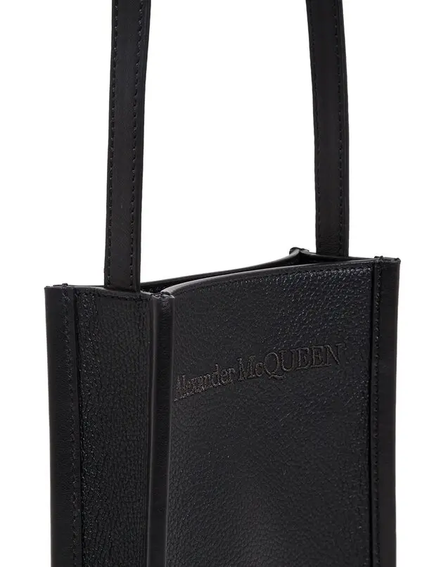 Alexander McQueen Logo Embossed Crossbody Bag
