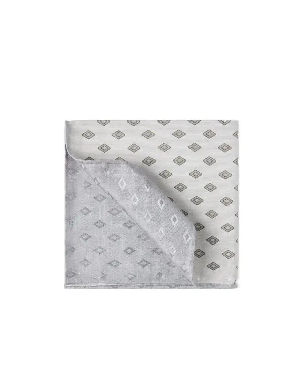 Brunello Cucinelli Diamond Silk Pocket Square Scarf - Panama