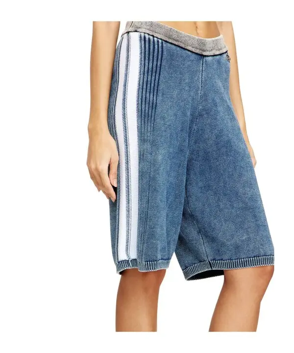 DIESEL® M-esther Knitted Knee-length Shorts - Blue