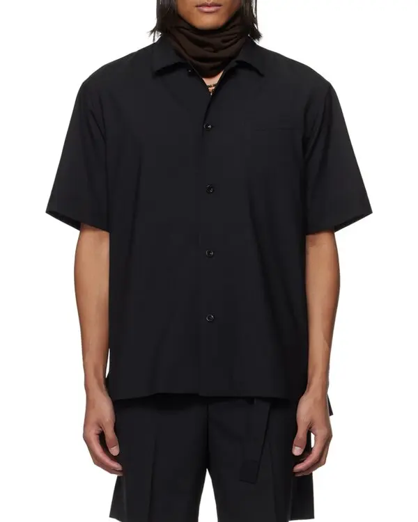 Sacai Short-sleeved Wool Shirt