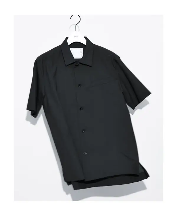 Sacai Short-sleeved Wool Shirt