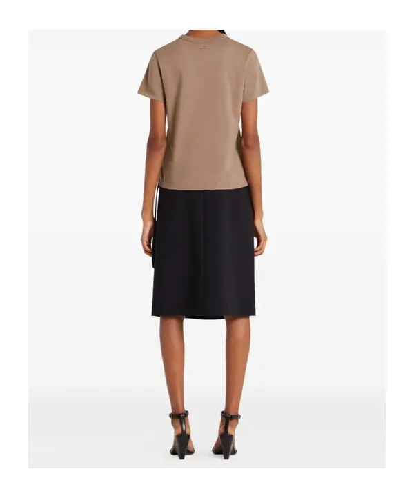 COURREGES Courrèges Logo Patch Crewneck T-shirt