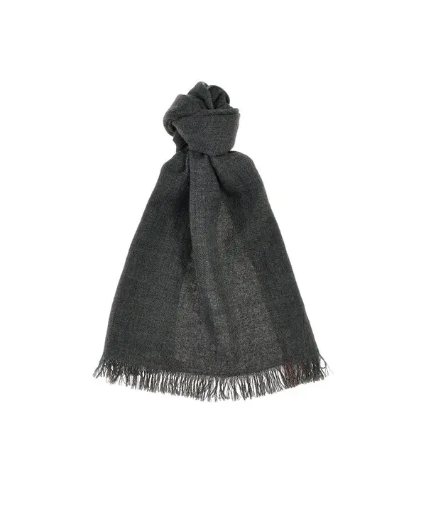 Brunello Cucinelli Fringed Edge Scarf - Grey