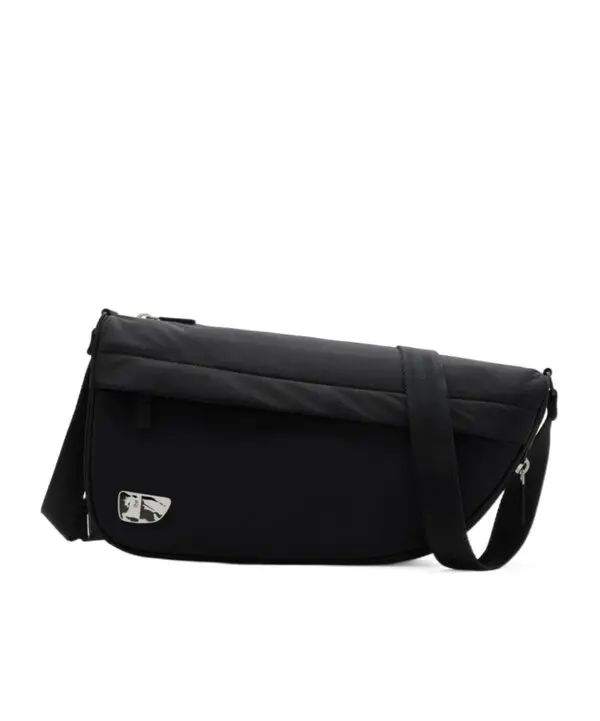 Burberry Shield Logo Plaque Messenger Bag - Black