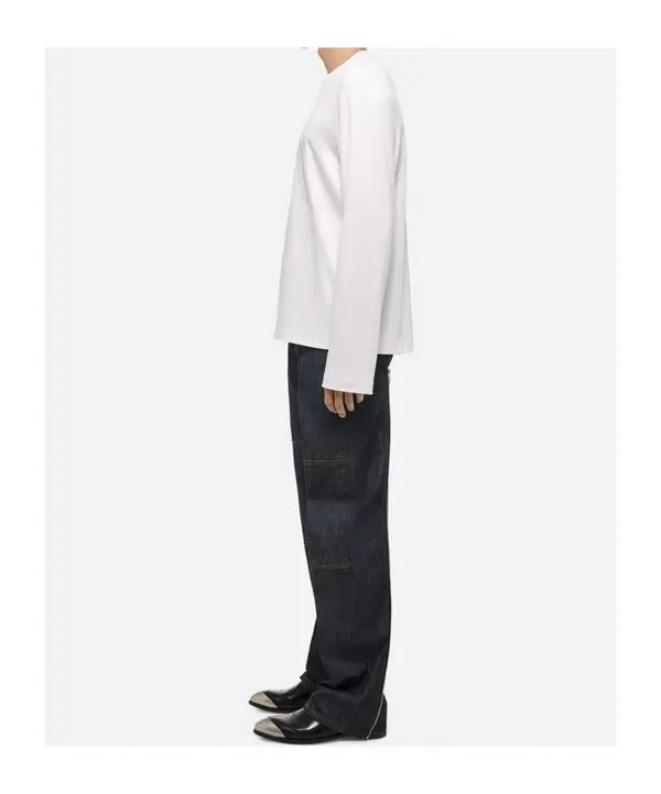 Helmut Lang Logo-embroidered Long-sleeved T-shirt