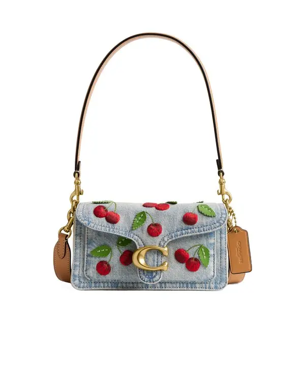 COACH Tabby Shoulder Bag With Cherry Embroidery