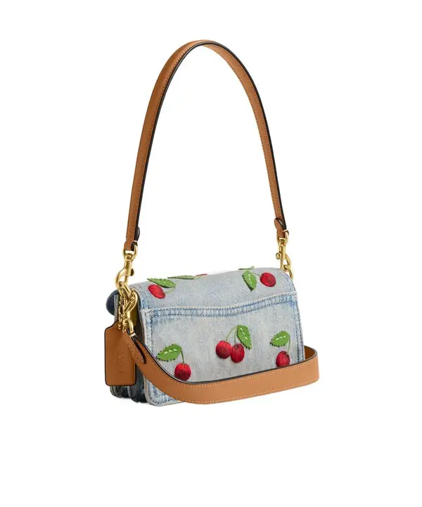 COACH Tabby Shoulder Bag With Cherry Embroidery