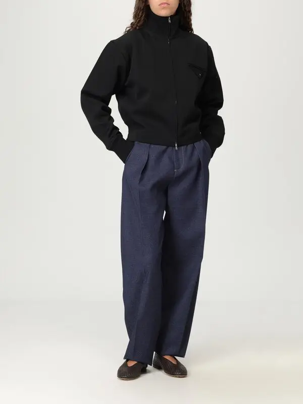 Bottega Veneta High Neck Zipped Jacket