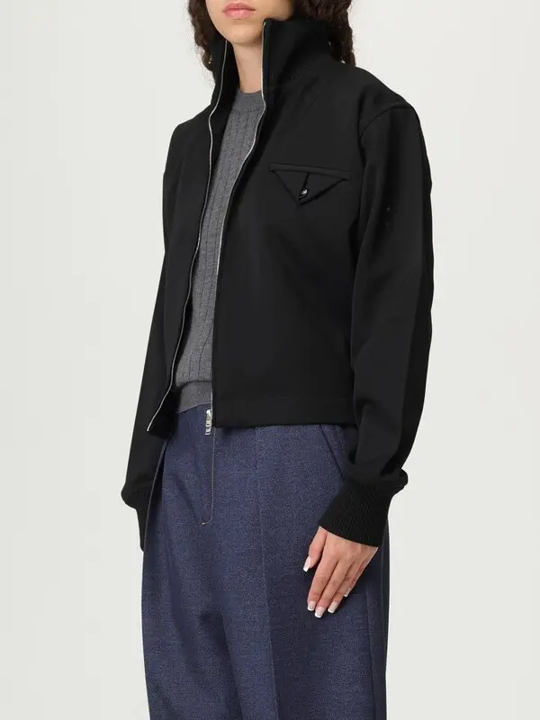 Bottega Veneta High Neck Zipped Jacket