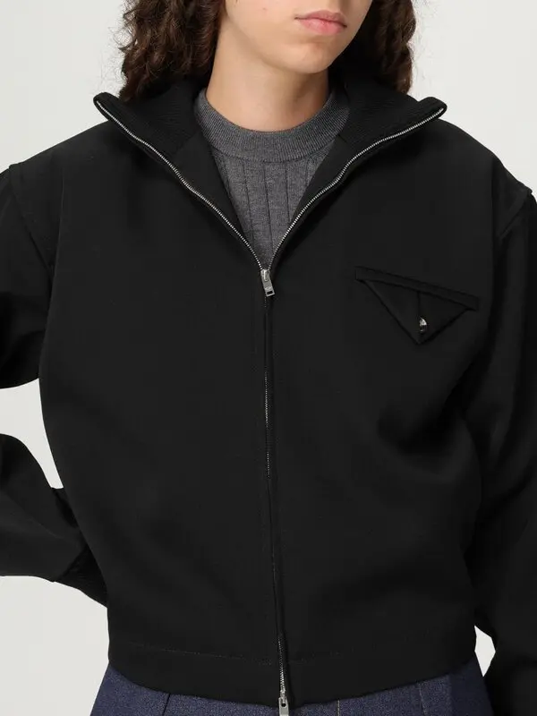Bottega Veneta High Neck Zipped Jacket