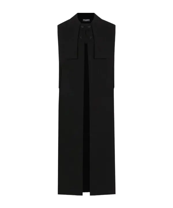 Dolce & Gabbana Cape With Shawl Collar - Black