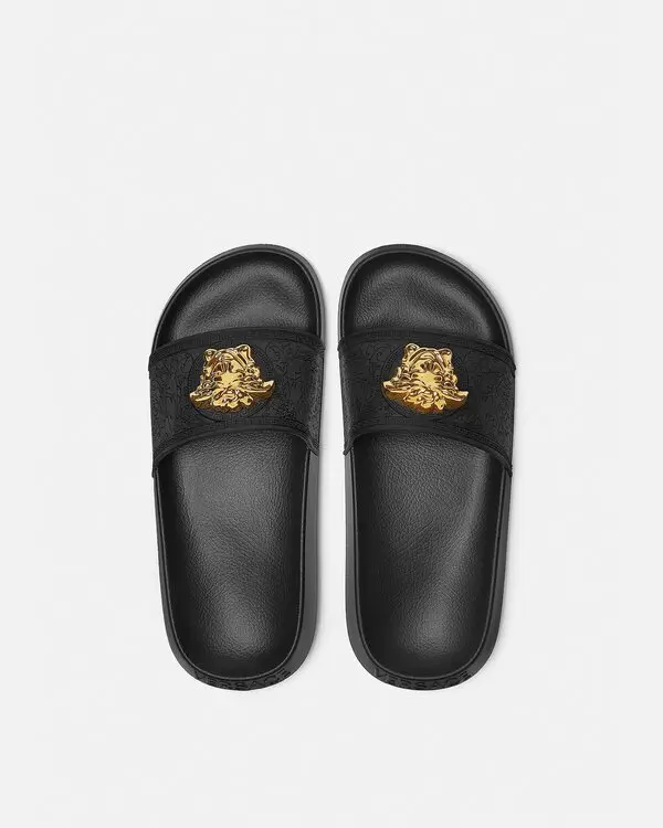 Versace Medusa Head Plaque Slides