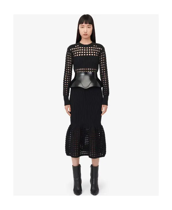 Alexander McQueen Medium Knitted Mesh Dress