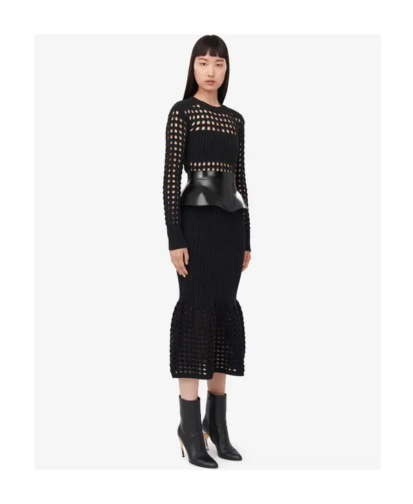 Alexander McQueen Medium Knitted Mesh Dress
