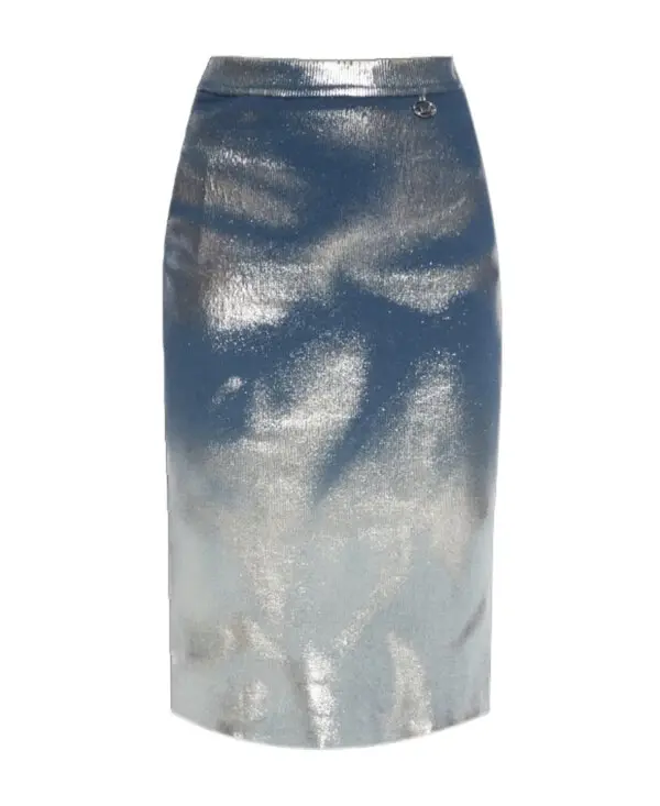 DIESEL® Loose Waist Skirt With Logo Embellishment