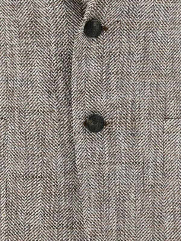 Tagliatore Linen Silk Blend Jacket - Gray