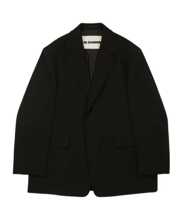 JIL SANDER Textured Lapel Suit - Black