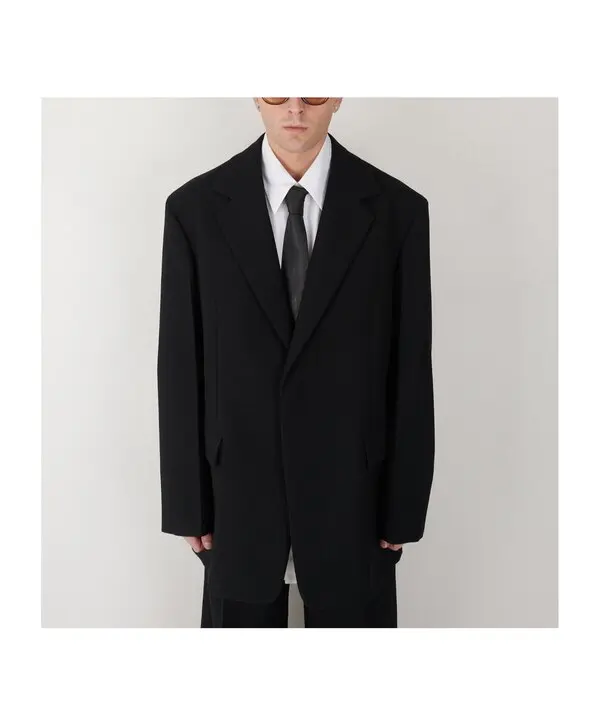 JIL SANDER Textured Lapel Suit - Black