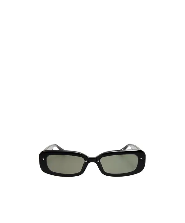 Linda Farrow Flick Rectangular Sunglasses - Gray