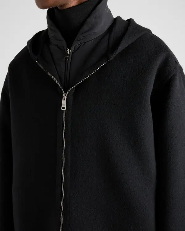 Prada Wool Jacket With Hood