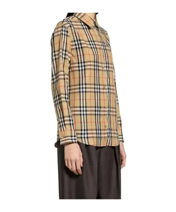 Burberry Long-sleeve Checked Shirt - Brown