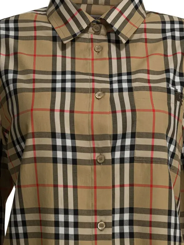 Burberry Long-sleeve Checked Shirt - Brown