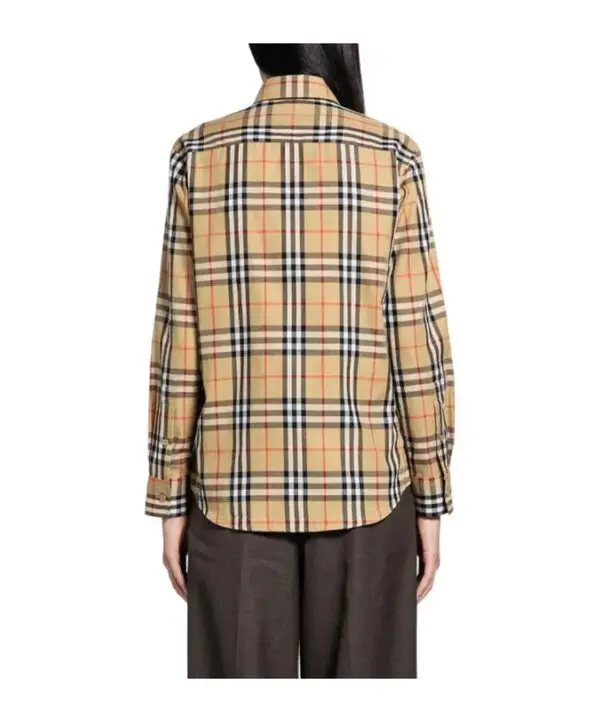 Burberry Long-sleeve Checked Shirt - Brown