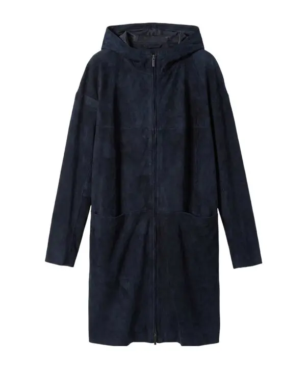 Max Mara Long-sleeved Hooded Jacket - Black