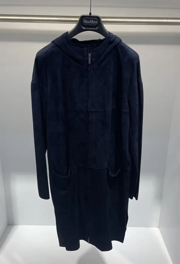 Max Mara Long-sleeved Hooded Jacket - Black