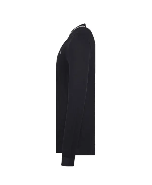 Emporio Armani Logo Long-sleeved Polo Shirt