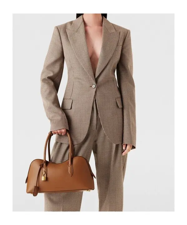 Stella McCartney Checked Single-breasted Blazer - Brown