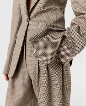 Stella McCartney Checked Single-breasted Blazer - Brown