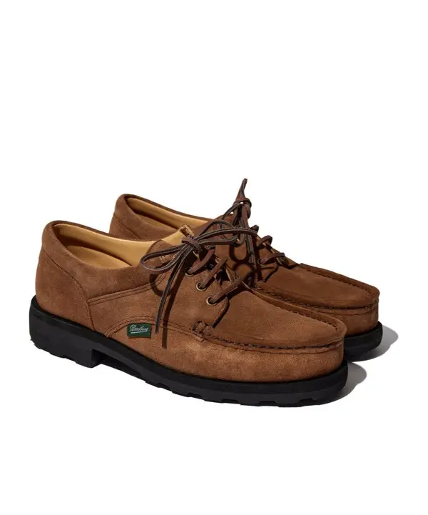 Paraboot Round-toe Suede Loafers - Brown