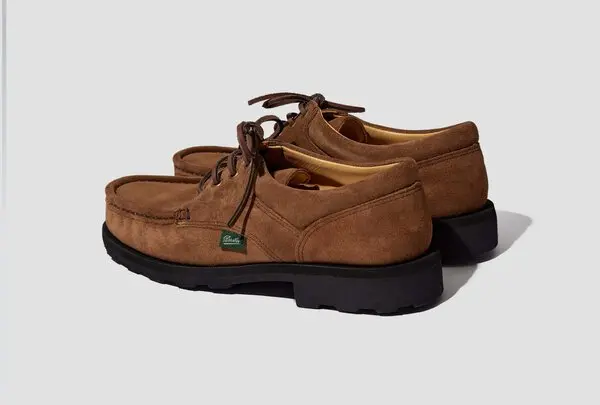Paraboot Round-toe Suede Loafers - Brown