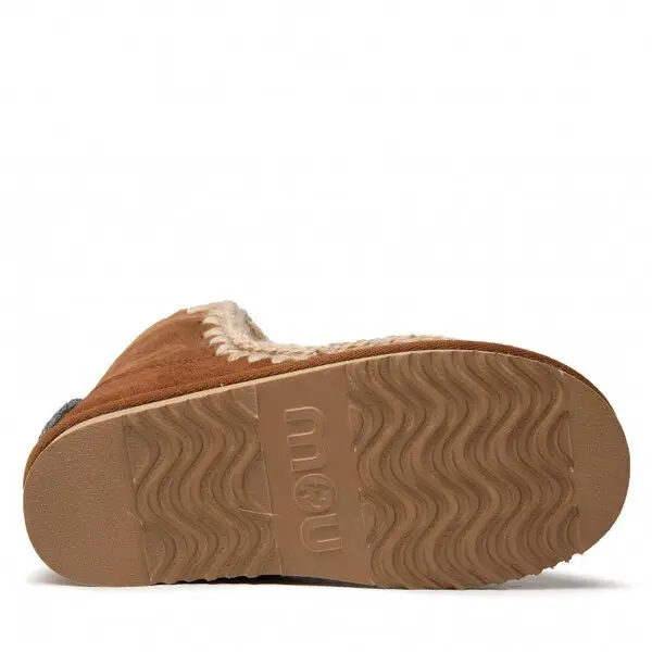 Mou Mouk Eskimo 18 Glitter Logo Slip-on Ankle Boots - Brown