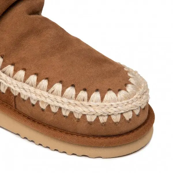 Mou Mouk Eskimo 18 Glitter Logo Slip-on Ankle Boots - Brown